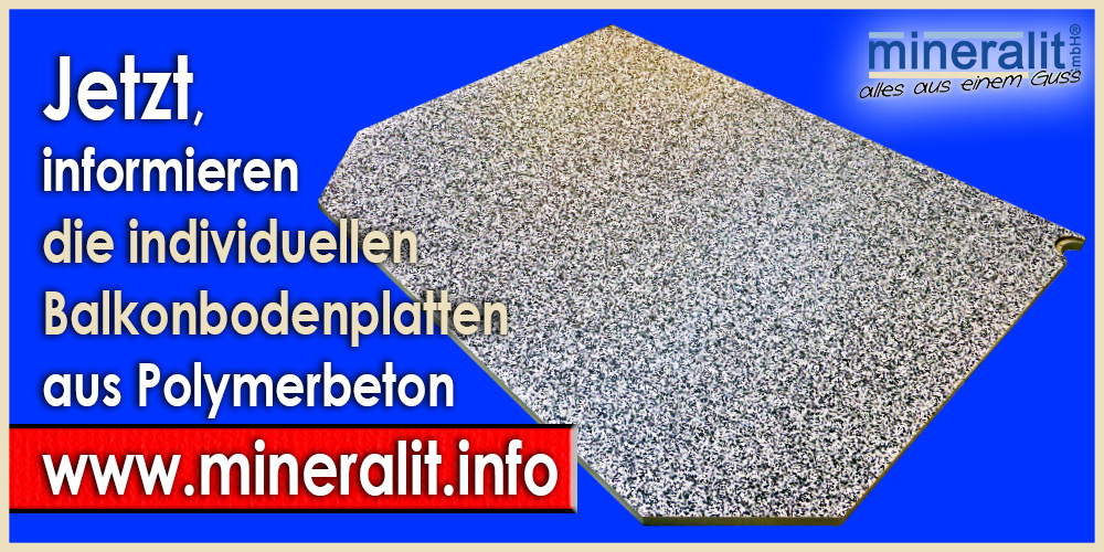 freitragende Balkonplatten für vorgestellte Balkone